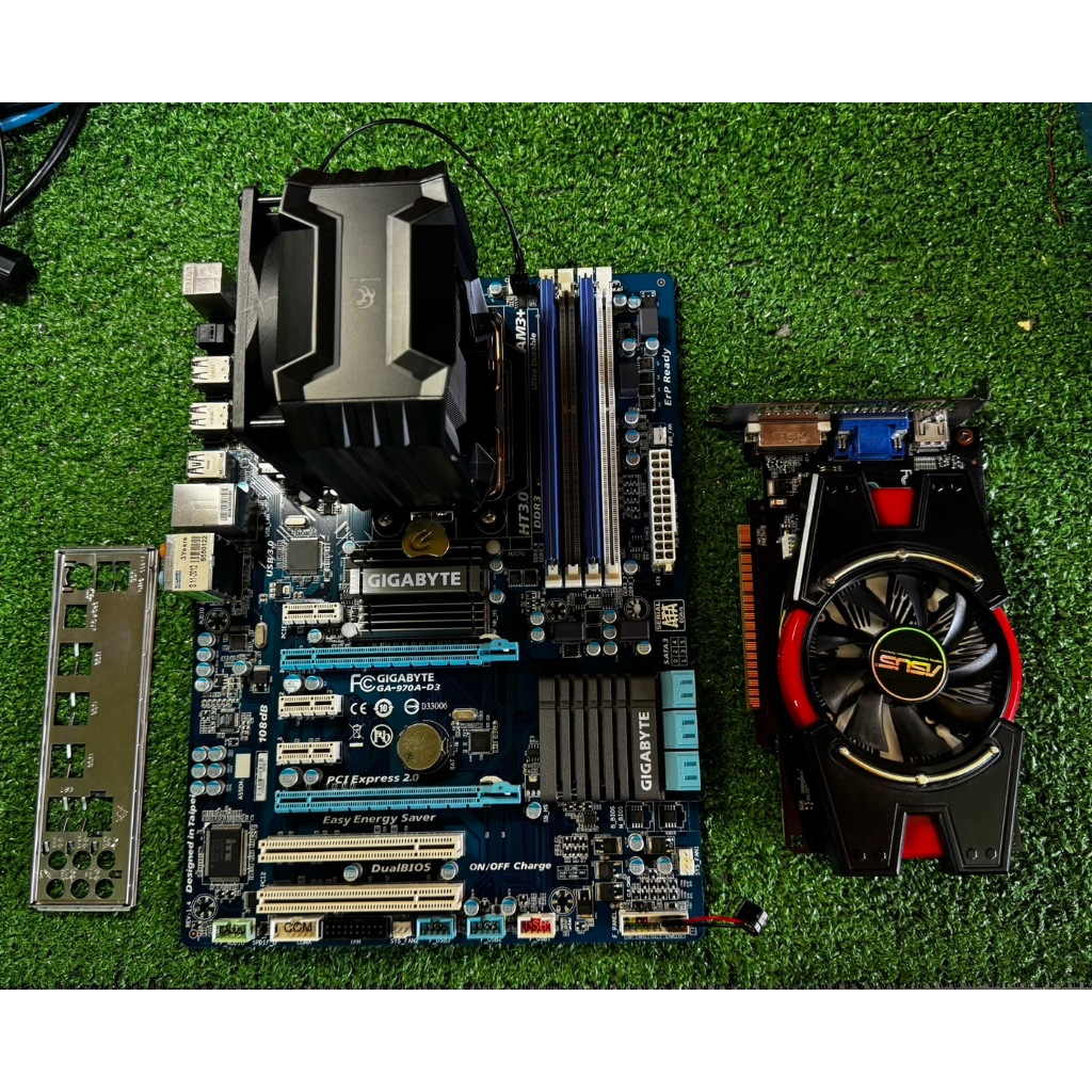 ชุดเมนบอร์ดGigabyte GA-970A-D3/CPU.AMD FX8320/RAM DDR3 8GB+การ์ดจอ ASUS ...