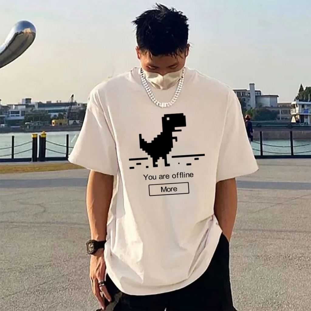 [UT] เสื้อยืด พร้อมส่ง โอเวอร์ไซส์ ลาย"You are offline"ผ้าฝ้ายใส่สบาย ...