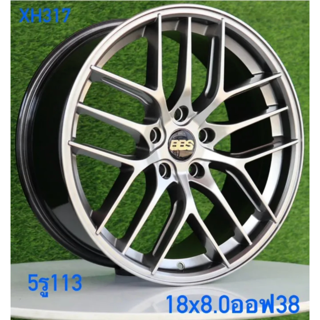 (ขาย4วงใหม่แกะกล่อง) ล้อแม็กขอบ 18 กว้าง 8 นิ้ว ออฟ38ใส่รถ 5รู112 หรือ ...