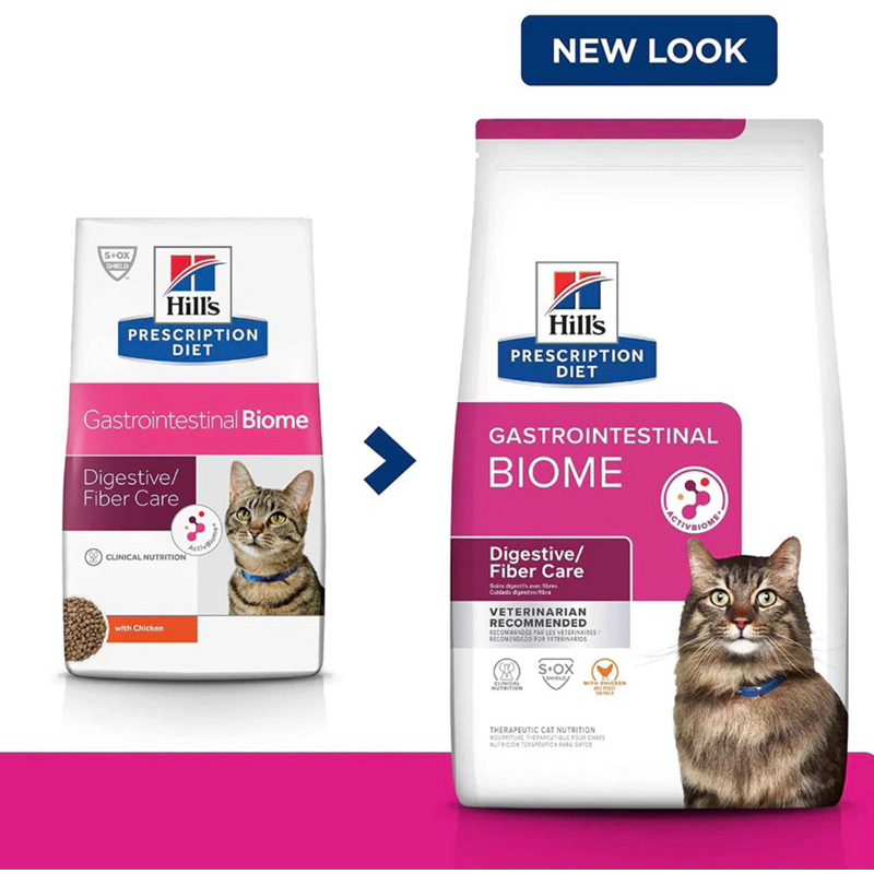 พร้อมส่ง Hill's Feline GI Biome 1.8 kg. อาหารแมวเสริมไฟเบอร์และพรีไบโ ...