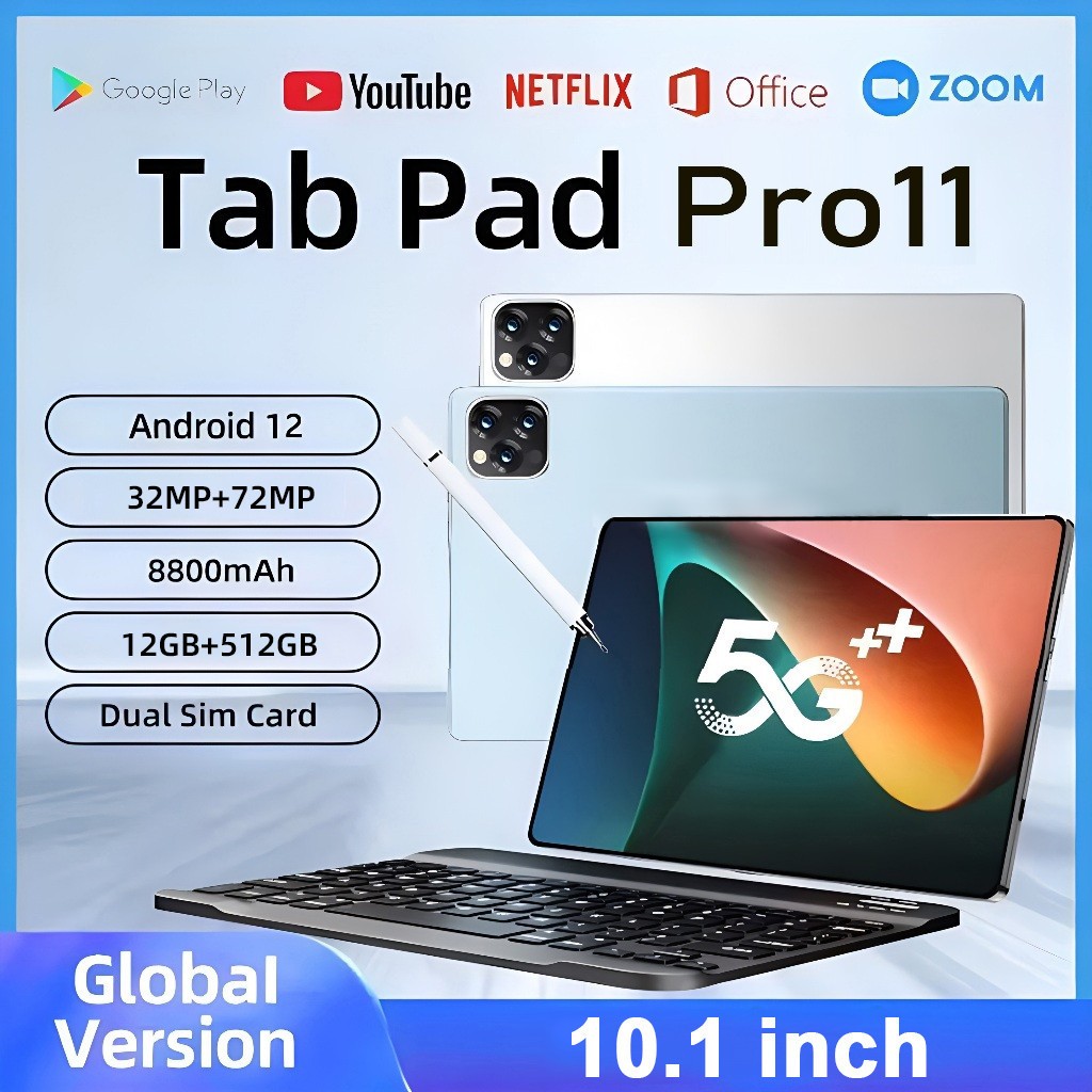 XIOAMI Tab 11 pro 5G 11 นิ้ว 16+128GB ความจุขนาดใหญ่ 8800mah แท็บเล็ต ...