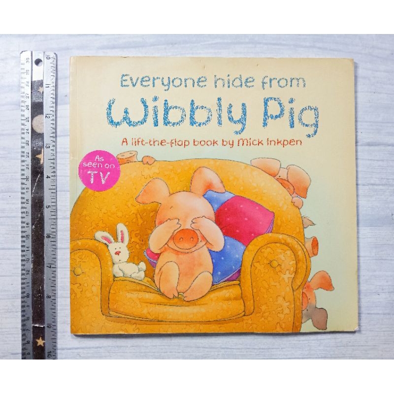 Sale Everyone hide from Wibbly Pig Flap story picture book นิทานเด็ก ...