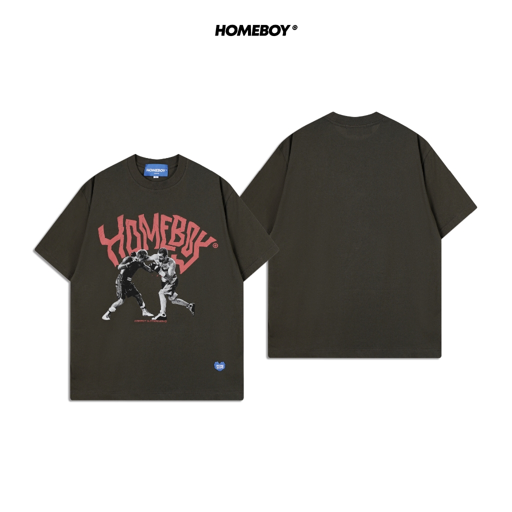 HOMEBOY เสื้อยืด UNISEX ลาย HB.BOXING - BLACK | Shopee Thailand