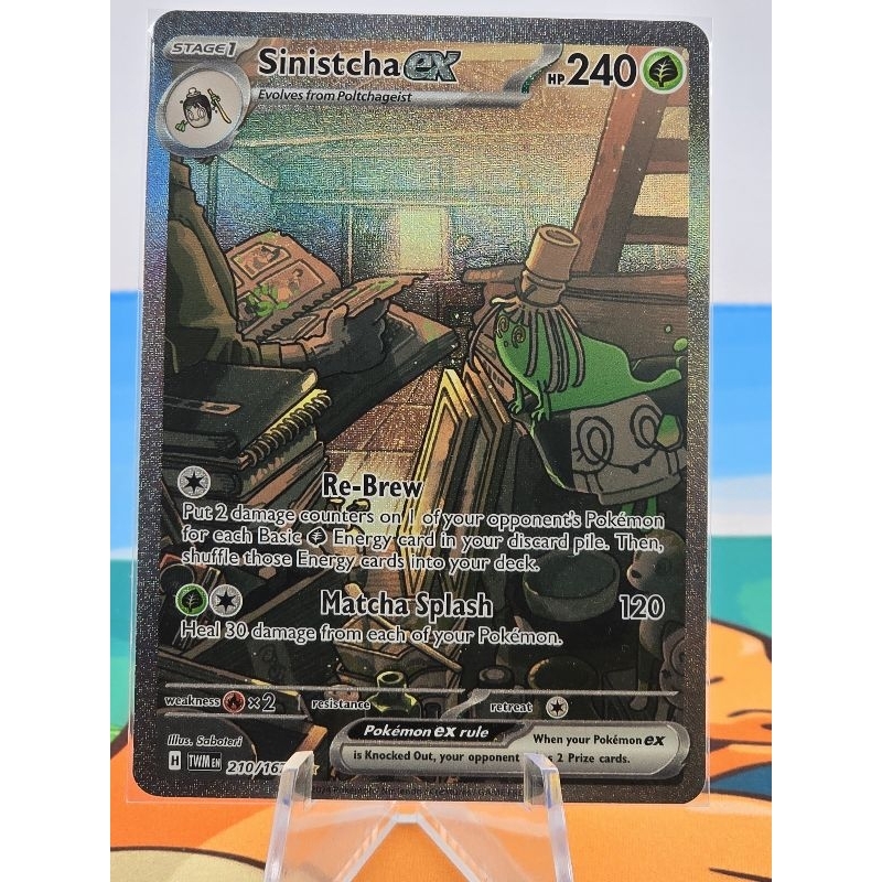 Pokemon Card "Sinistcha EX Alt 210/167" ENG Twilight Masquerade ...