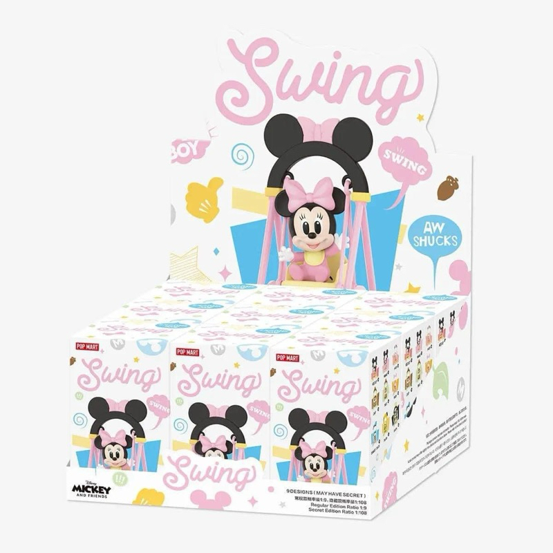 พร้อมส่ง POPMART x Disney Mickey swing Series Figure Blind Box มิ้กกี้ ...