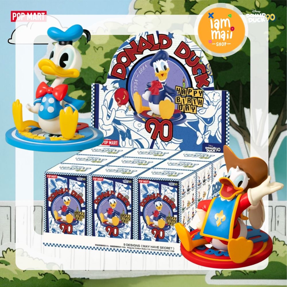 [ยกกล่อง] Popmart Disney Donald Duck 90th Anniversary กล่องสุ่ม พร้อม ...