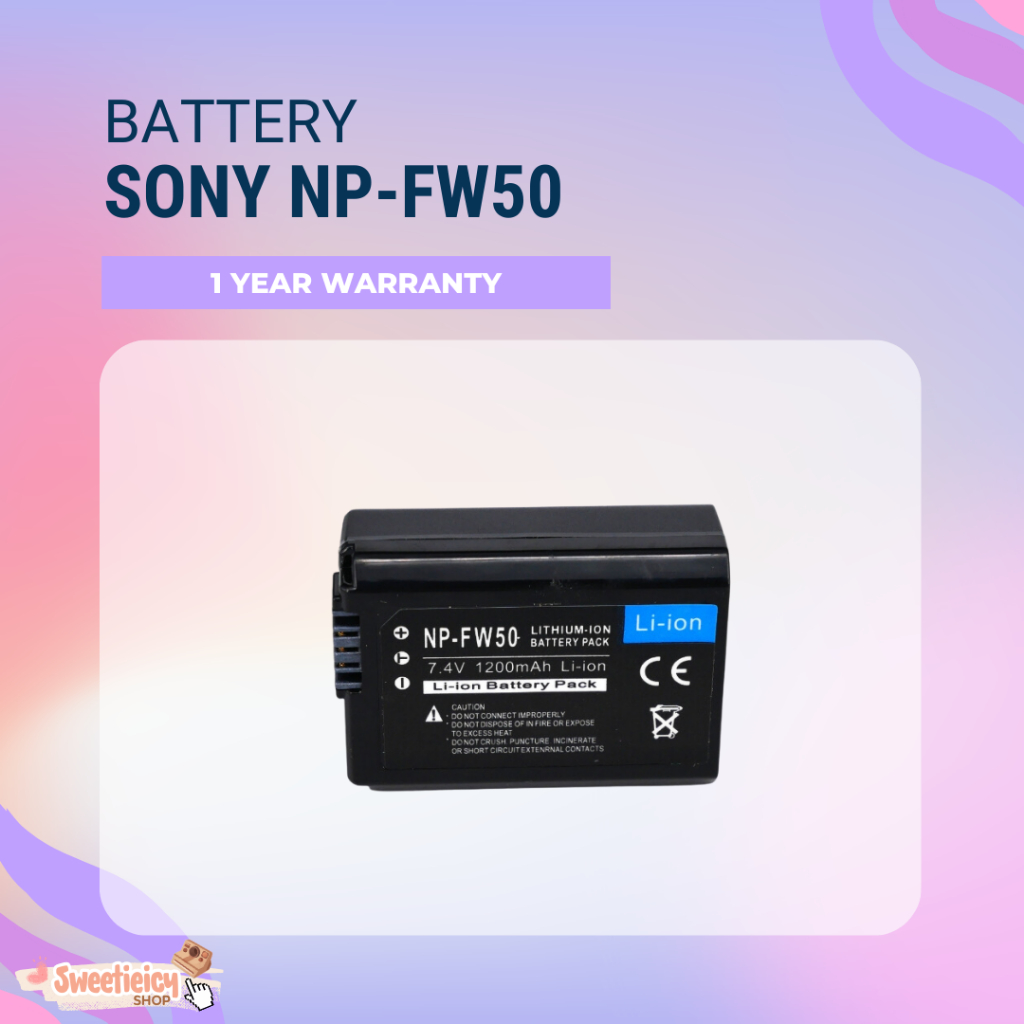 [ประกัน 1 ปี] Camera Battery แบตเตอรี่กล้อง SONY NP-FW50 (sku 0152 ...