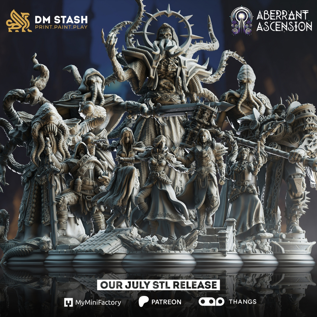 DnD Miniature -Aberrant Ascension- ชุดจุติอสูรวิปลาส (งานเรซิ่นยังไม่ลง ...