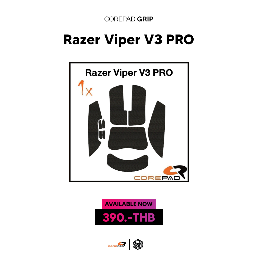 เมาส์กริปกันลื่น Corepad Grips ของ Razer Viper V3 PRO [Mouse Grip ...