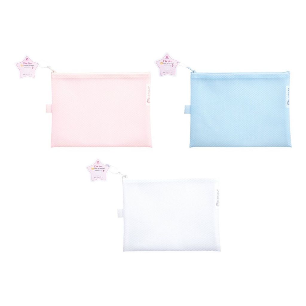 กระเป๋าซิปตาข่าย ตราช้าง Elephant EVA File idea มี 3 ขนาด | Shopee Thailand