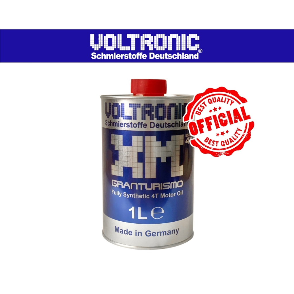 น้ำมันเครื่องมอเตอร์ไซค์ โวลโทรนิค Voltronic XM GRANTURISMO BLUE FULLY SYN MOTOR OIL,1LIR ...
