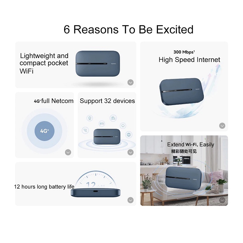 Huawei E5783-836 ระบบ Wifi พกพา Mobile WiFi 3 Pro , 4G Portable Router ...