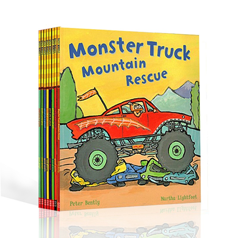 หนังสือนิทานเรื่องยานพาหนะ Busy Wheels Box Set 8 เล่ม ฝึกภาษาอังกฤษ ...