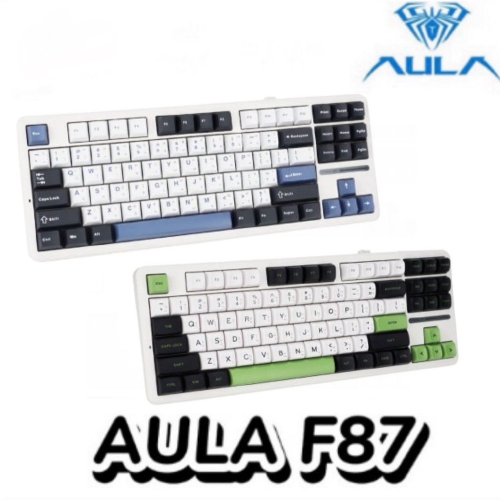 AULA F87 คีย์บอร์ด Tri Mode (มีสาย/ไร้สาย/บลูทูธ) Gasket คีย์ไทย รับ ...