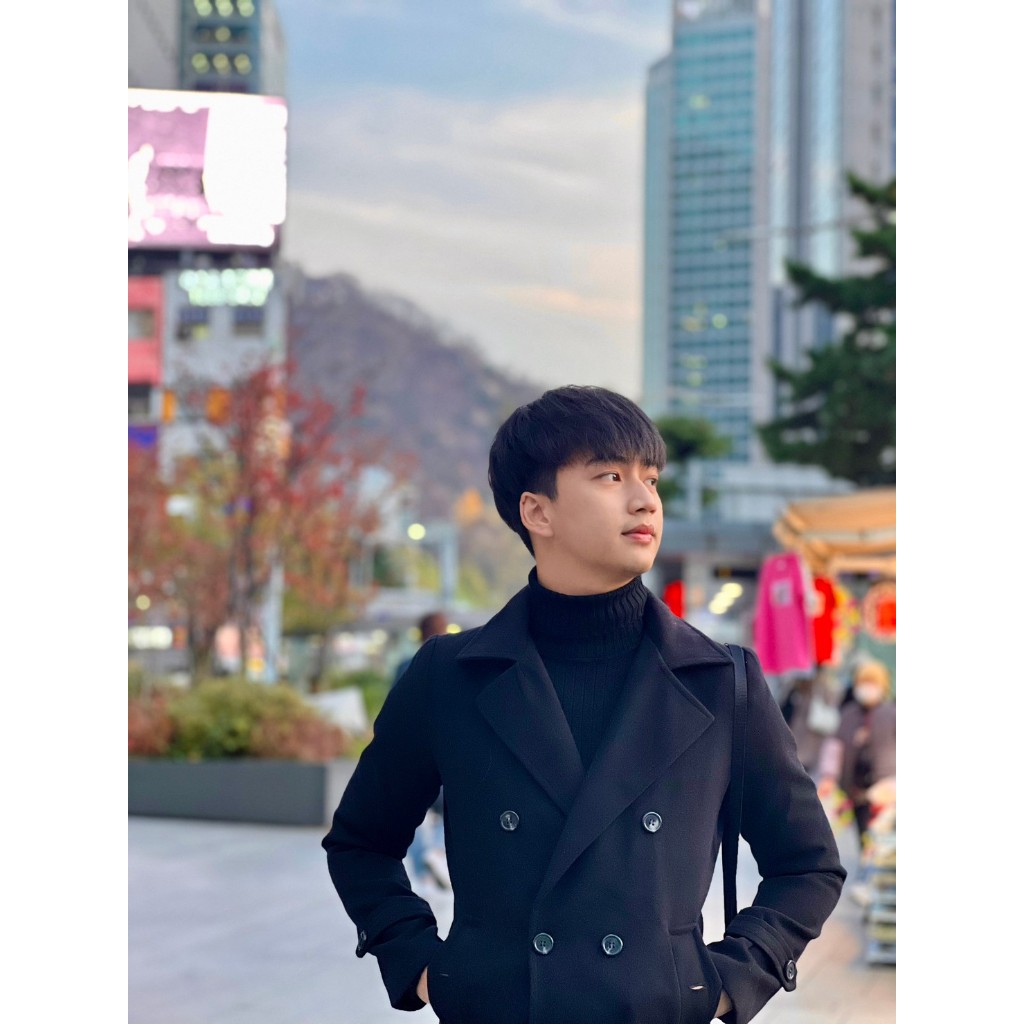 [Coatto.bkk] โค้ทวูลผสม unisex ปกกว้าง (C612) | Shopee Thailand