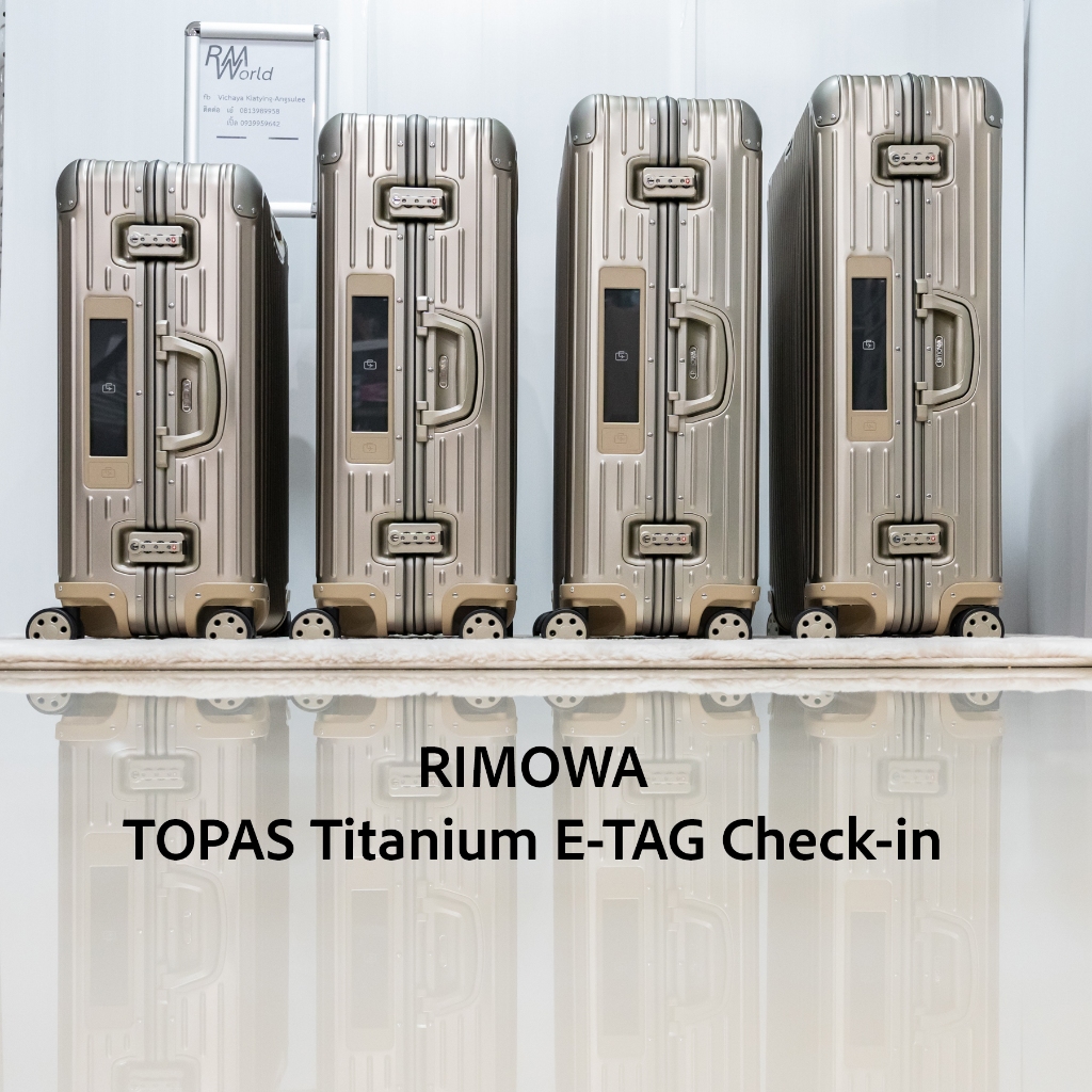 RIMOWA Topas Titanium e-tag check-in Original Aluminum Suitcase - กระเป๋าเดินทางริโมว่า | Shopee ...