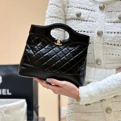 ชาเนล 👜 CHANEL 31 Bag 24S Mini Leather Logo Handbags กระเป๋าสะพาย ...