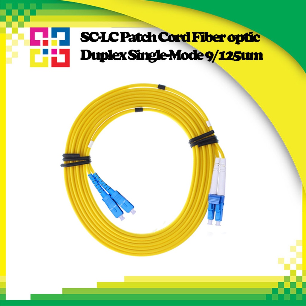 สายไฟเบอร์สำเร็จรูป SC-LC Patch cord Fiber Duplex Single-Mode 5m. (BISMON) | Shopee Thailand