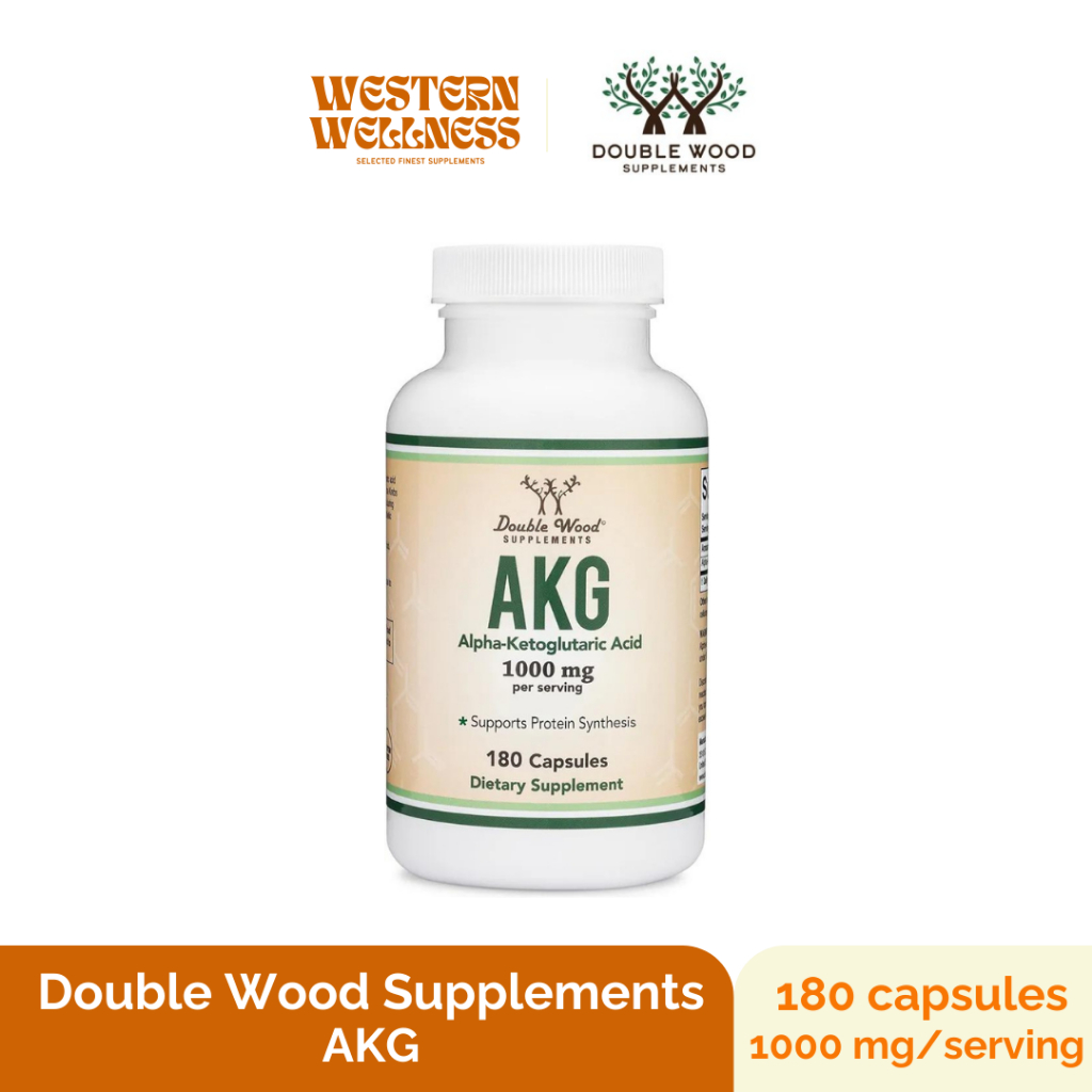 Alpha-Ketoglutaric Acid (AKG),- Double Wood Supplement (180 capsules ...