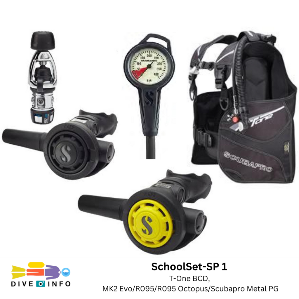 Scubapro Economy Set - T-One BCD, MK2 Evo/R095/R095 Octopus/Scubapro ...