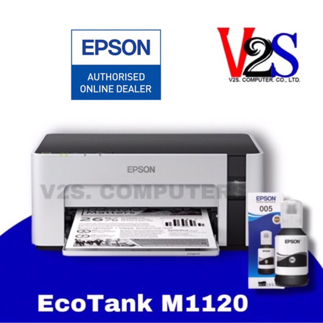 Epson EcoTank Monochrome M1120 Wi-Fi Ink Tank Printer มีหมึกแท้พร้อมใช้ ...