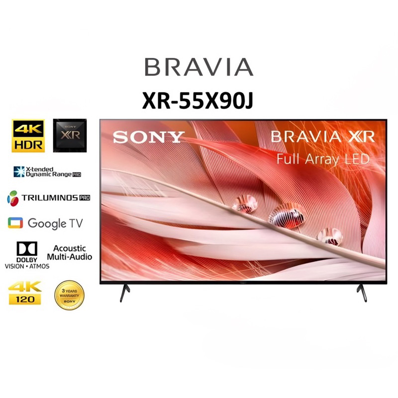 SONY XR-55X90J | 4K120 Hz | Full Array LED | Dolby Vision Dolby Atmos| Google TV | Shopee Thailand