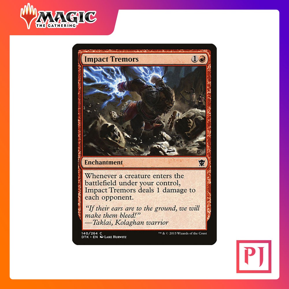 [MTG] Impact Tremors [DTK] [RED] [COMMON] [NORMAL] [ENG] (การ์ดเมจิค ...