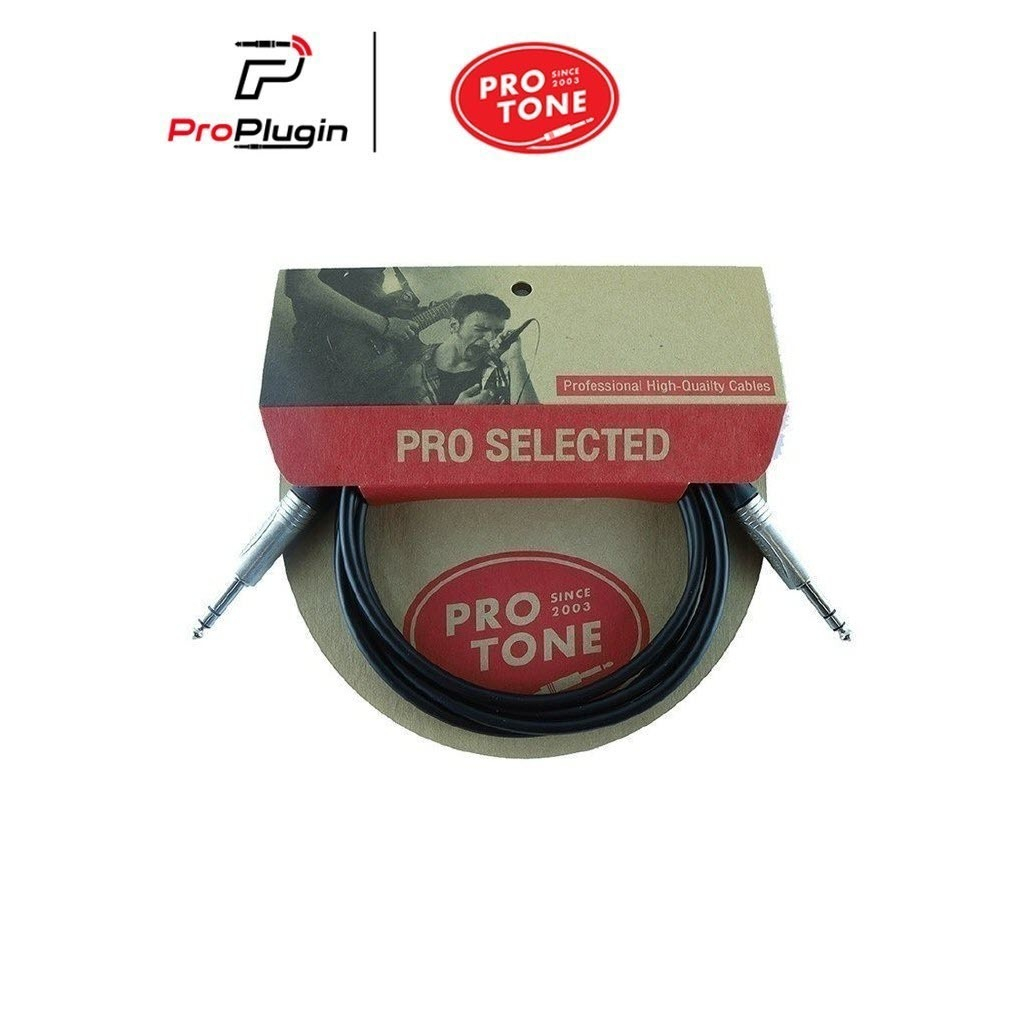 Protone ProTRS-TRS (stereo) สายสเตอริโอขนาด 6.3 สำเร็จรูป คุณภาพสูงราคาประหยัด (ProPlugin ...