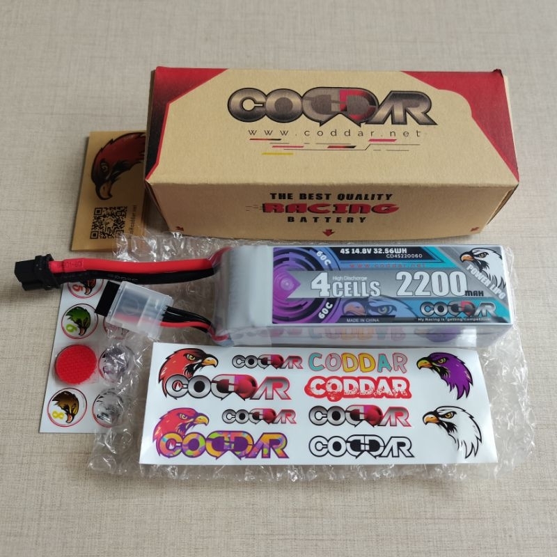 Coddar 2200Mah 4S 14.8V 60c Lipo-Batteri แบตเตอรี่ ลิโพ สำหรับ ...