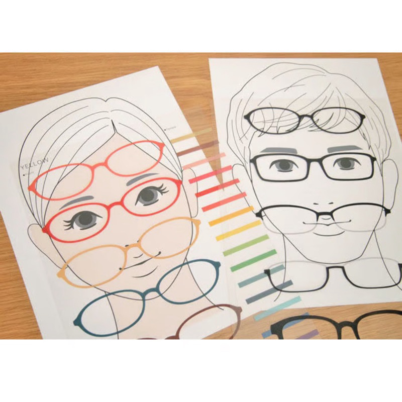 ส่งตรงจากญี่ปุ่น🇯🇵เทียบสีแว่นตาสำหรับ personal color analysis เซท 4 ...