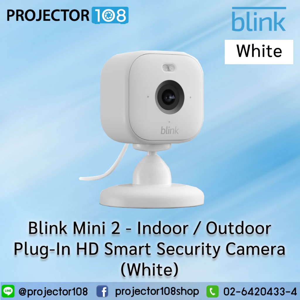 Amazon Blink Mini 2 — Plug-in smart security camera (White/Black ...