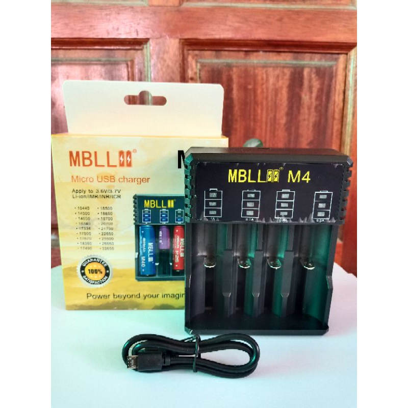 รางชาร์จ MBLL M4(แท้ 100%) เครื่อง ชาร์จ ถ่าน 18650 /21700/26650 ชนิด 4 ...