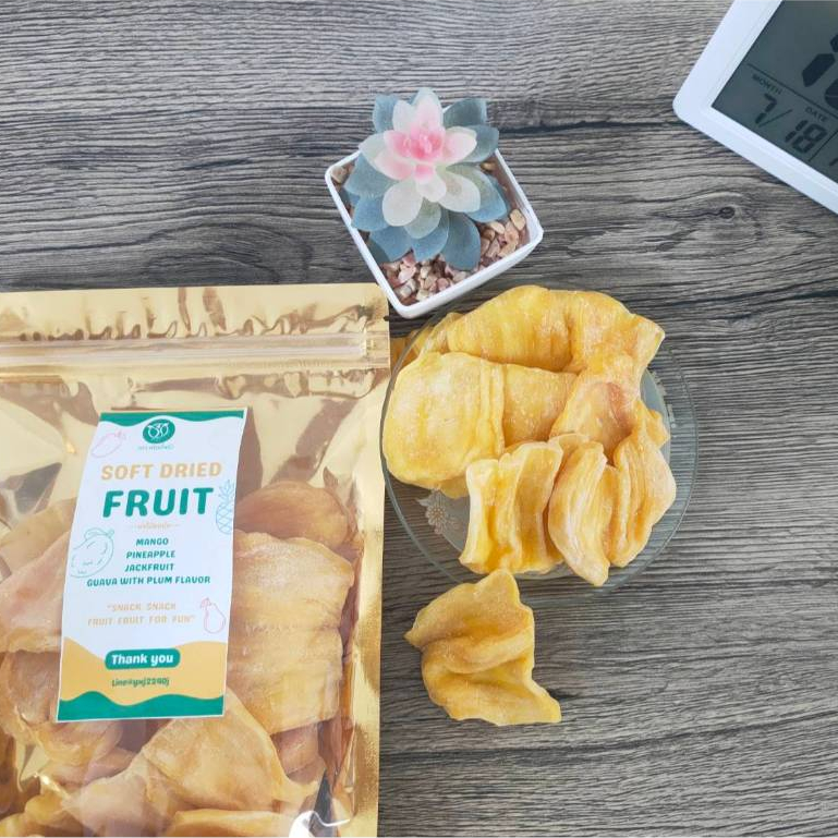 Fruitypew ขนุนอบแห้ง(soft Dried Jackfruit) หนึบหนับ เคี้ยวเพลิน น้ำตาลน้อย ไม่แต่งสี ไม่แต่ง ...