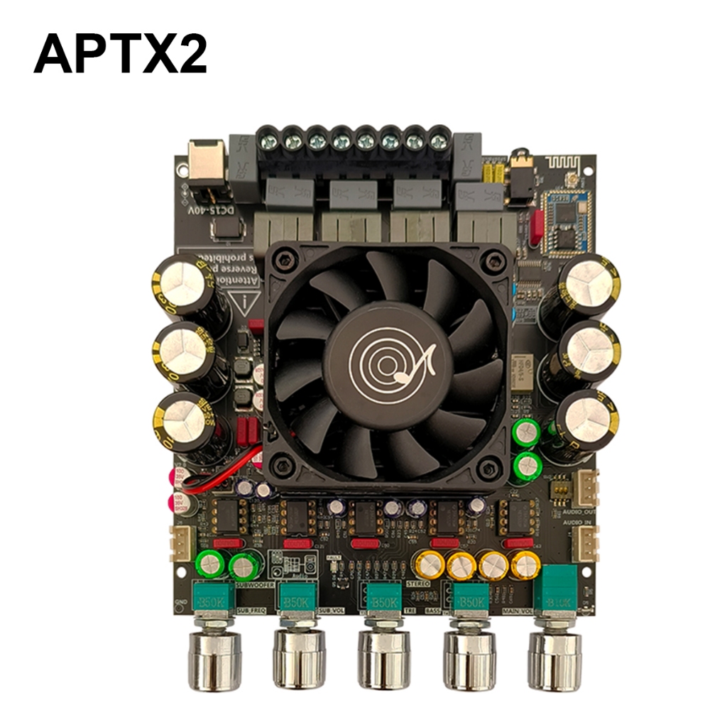 OneAudio ZK ST21 แท้ Qualcomm บอร์ดขยายเสียงดิจิทัล บลูทูธ 2.1 ช่อง DC 12-30v 100Wx2+200W แอมป์ ...