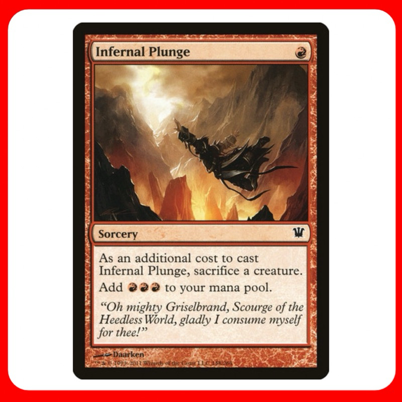 [MTG] Infernal Plunge [ISD] [RED] [COMMON] [NORMAL] [ENG] (การ์ดเมจิค ...