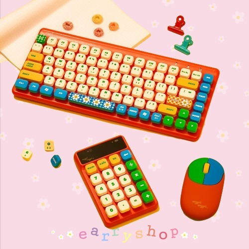 ( พร้อมส่ง ) Wiggle Wiggle x ABKO Wireless Keyboard & Mouse Set ชุดเซท ...
