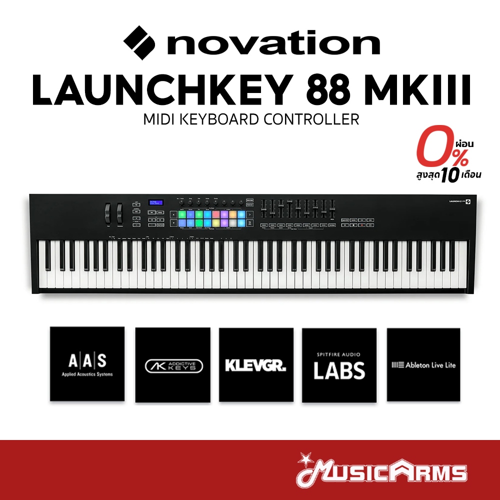 Novation LAUNCHKEY 88 MK3 คีย์บอร์ดใบ้ MIDI Keyboard LAUNCHKEY 88 MKIII ... Novation LAUNCHKEY 88 MK3 คีย์บอร์ดใบ้ MIDI Keyboard LAUNCHKEY 88 MKIII ...