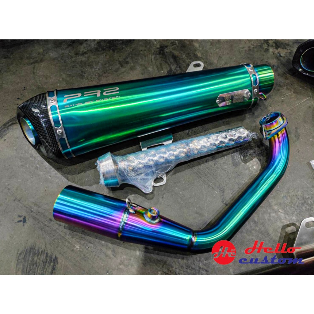 ท่อ PR2 ปลายคาร์บอนแท้ ไดร์สีน้ำเงิน FORZA350 / XMAX300 ท่อPR2 แท้ ...