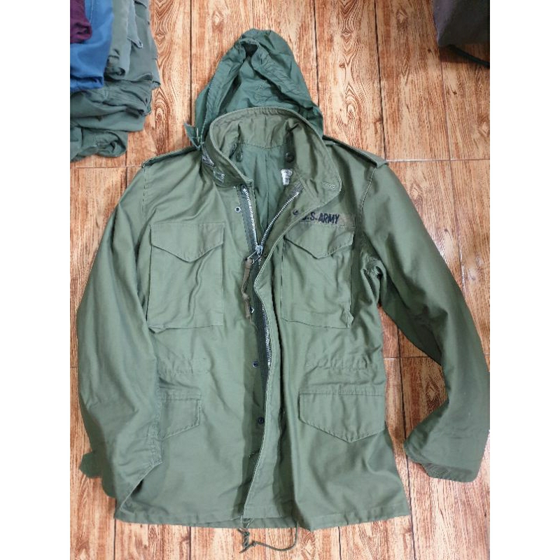 เสื้อแจ็คเก็ตทหาร USA.M65 COAT 1968 MAN'S FIELD GREEN OG-107 DSA 100-68-C-0967 Dead stock MADE ...