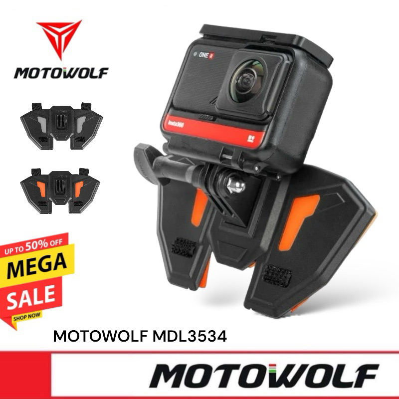 MOTOWOLF MDL 3534 helmet camera mount ที่ติดกล้องติดหมวกกันน็อค ...