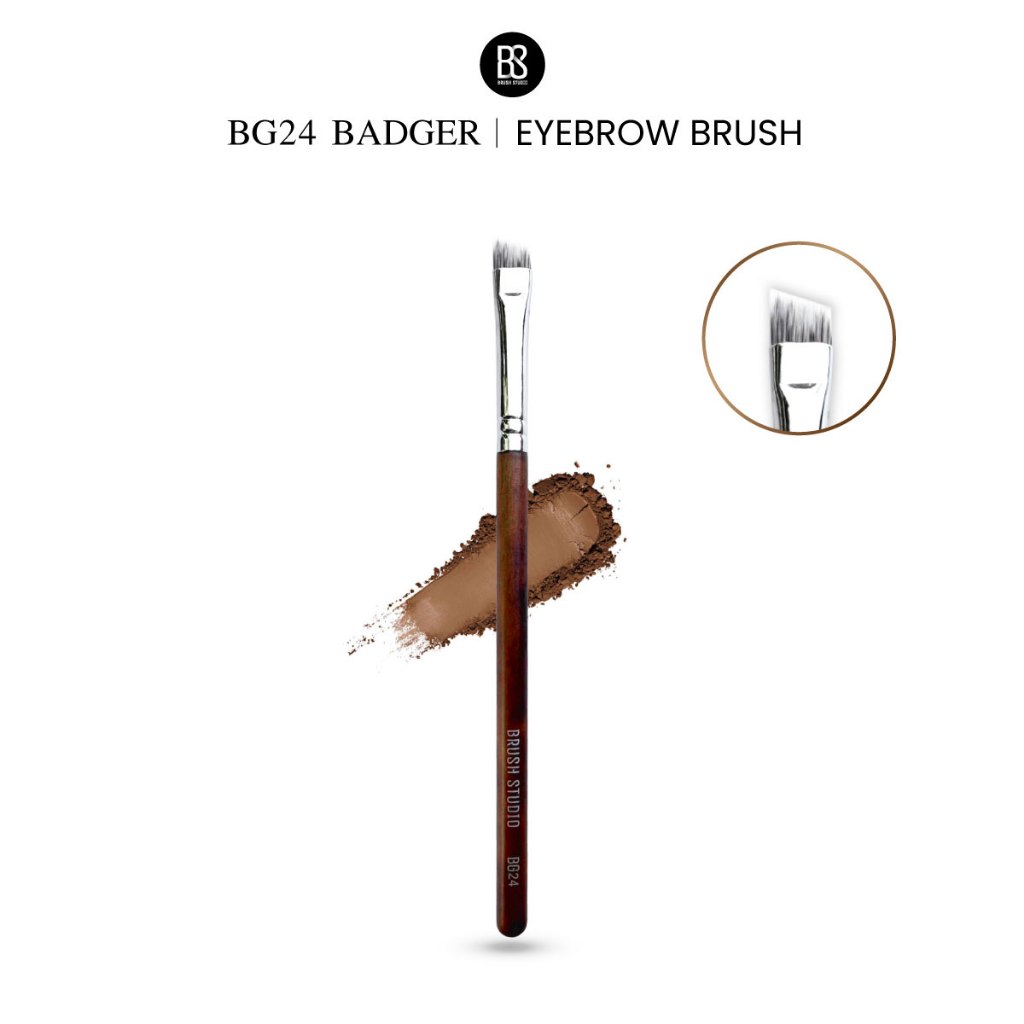 BRUSH STUDIO BG24 Badger Eyebrow Brush : แปรงเขียนคิ้วขนแบดเจอร์ ...