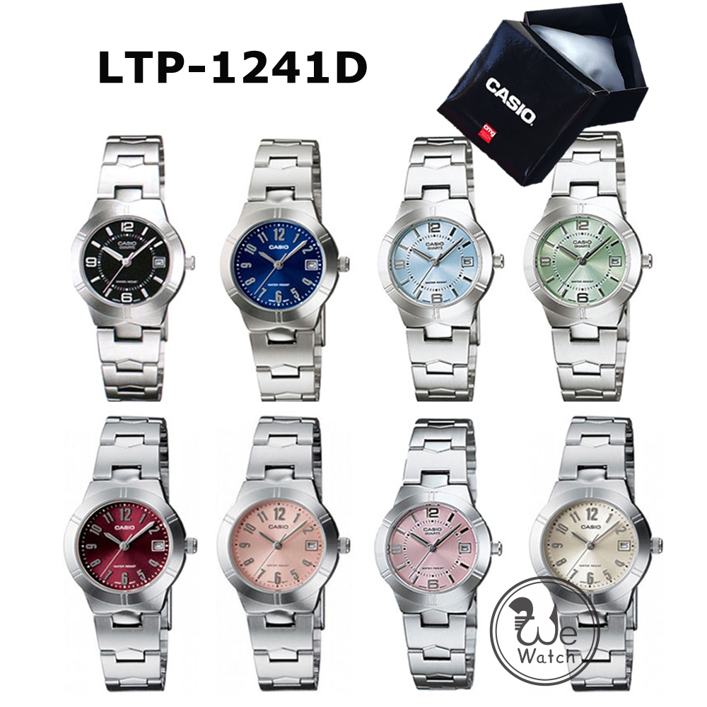 !!ประกัน1ปีและกล่อง CMG!! CASIO รุ่น LTP-1241D นาฬิกาผู้หญิง สายสแตนเลส ...