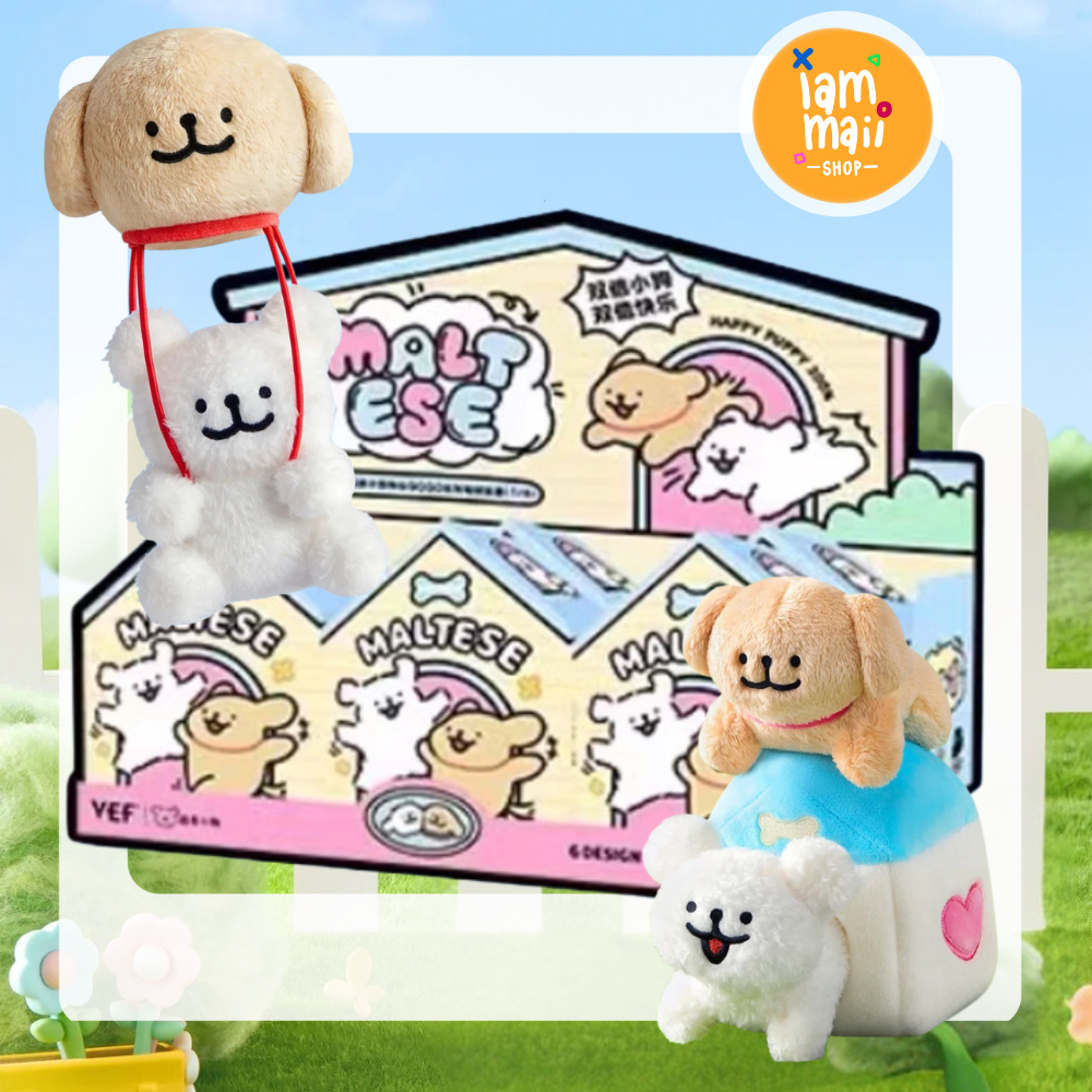 [ยกกล่อง] Maltese Happy GOGO กล่องสุ่ม พวงกุญแจ น้องหมามอลทีส พร้อมส่ง ...