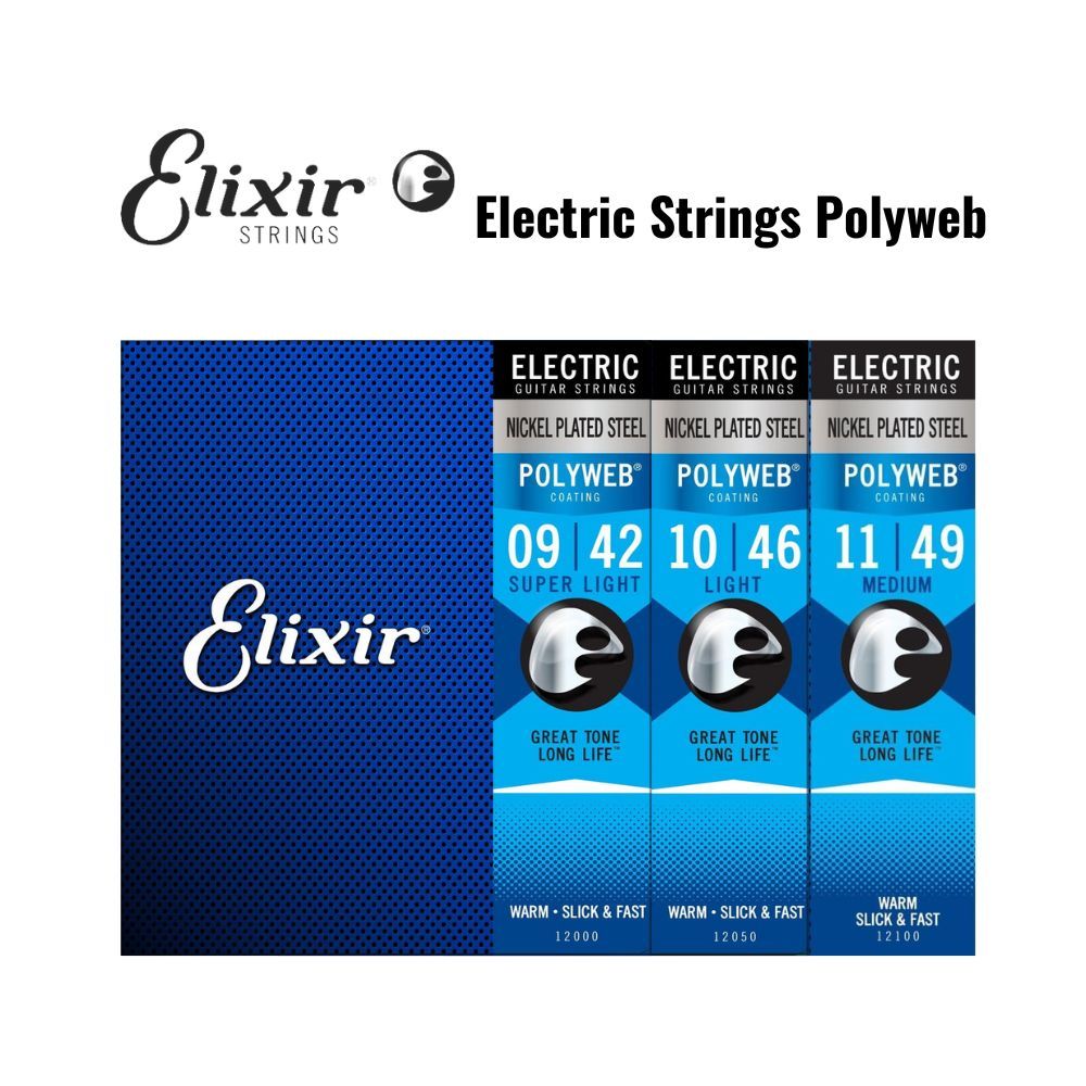 สายกีตาร์ไฟฟ้า Elixir Electric Guitar Strings, Nickel Plated Steel ... สายกีตาร์ไฟฟ้า Elixir Electric Guitar Strings, Nickel Plated Steel ...
