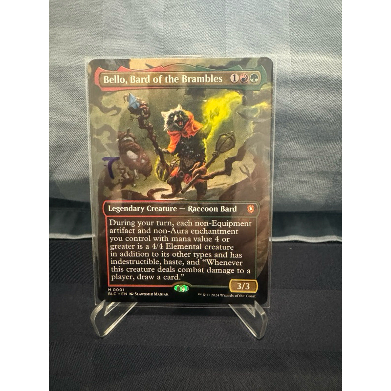 MTG Bloomburrow Commander Decks Variants: Bello, Bard of the Brambles (0001 - Borderless ...