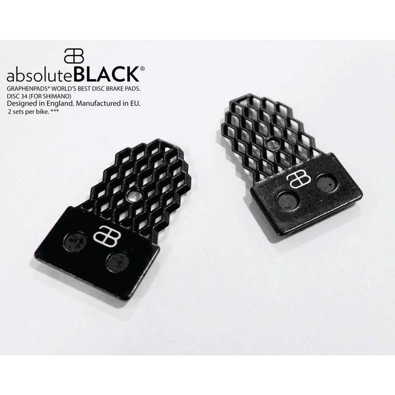 ผ้าเบรค absolute BLACK GRAPHENpads ผ้าเบรคเซรามิกกราฟีน Shimano Disc34 ...