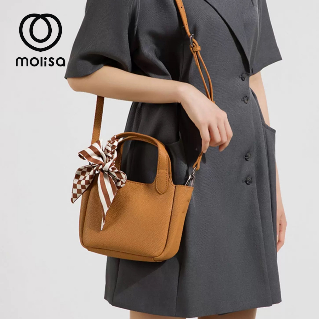 Molisa กระเป๋าถือ กระเป่าสะพายข้าง หนังวัว ขนาดกะทัดรัด พกพาได้ง่าย ...