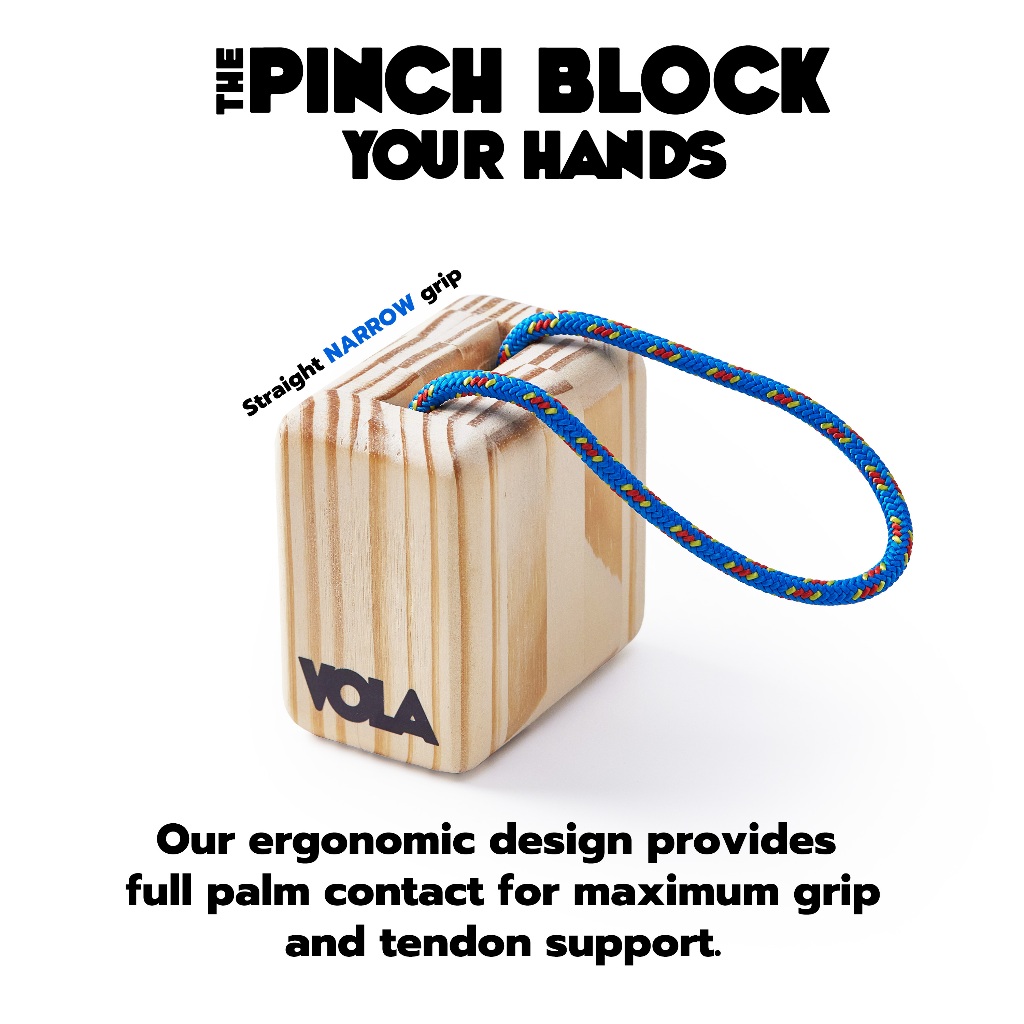 Vola Pinch Block (straight NARROW grip), climbing, rock climbing, grip ...