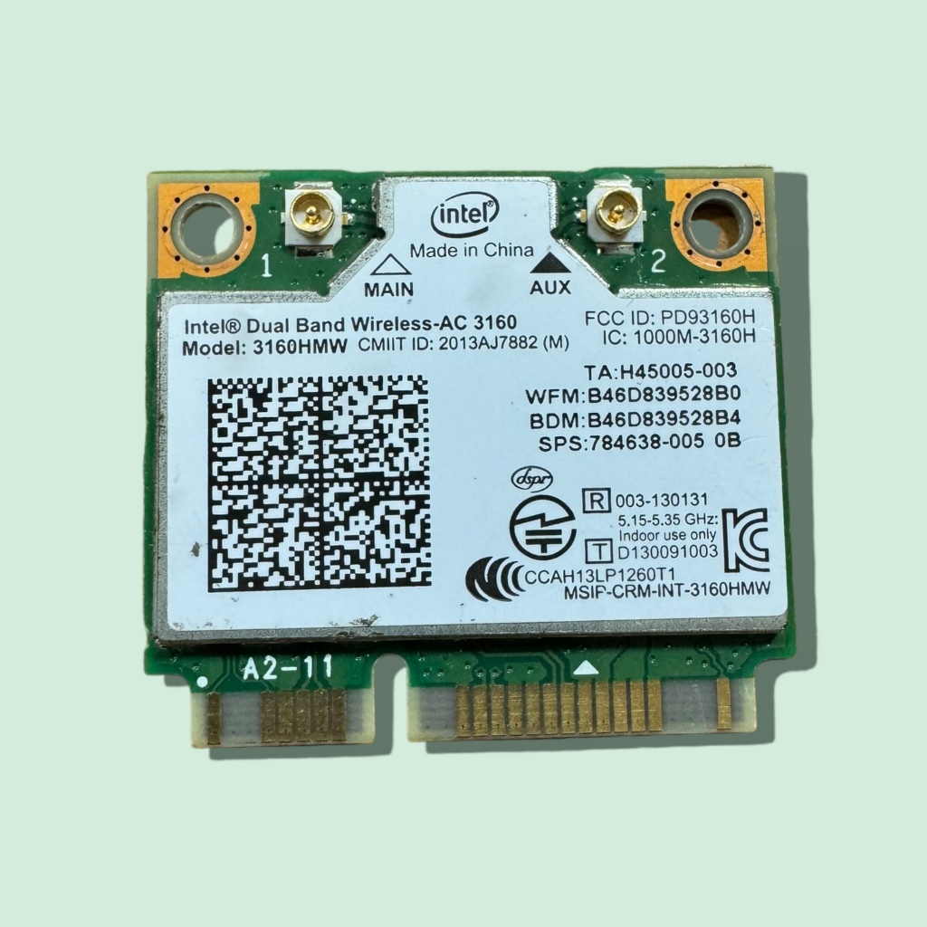 การ์ด ไวเลส ไวไฟ card wifi wireless notebook pc agn ac bg bluetooth 2 ...