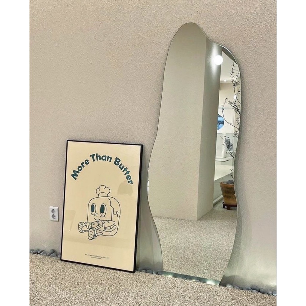 กระจกมินิมอล ดีไซน์พิเศษ 60×160 - Mini Cave Mirror | Shopee Thailand